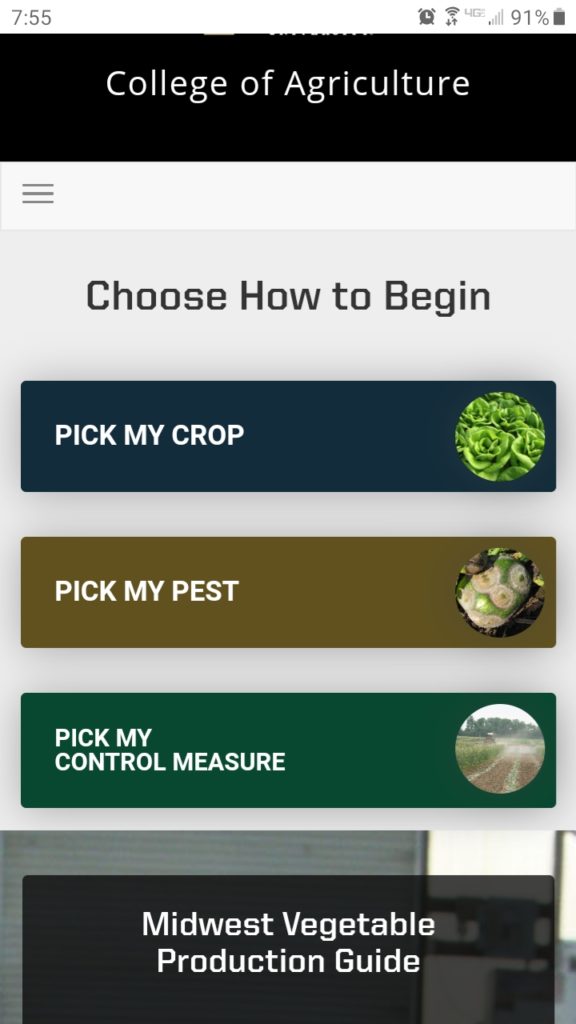 New Searchable Midwest Vegetable Production Guide | Purdue University ...