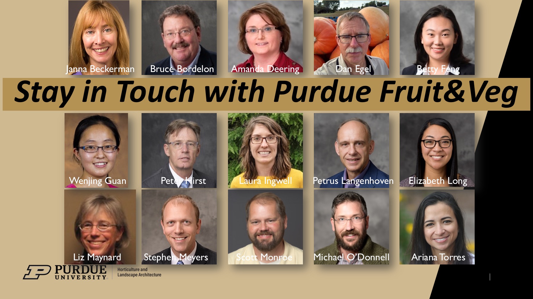 Staying in Touch with Purdue Extension Fruit and Vegetable Team During ...