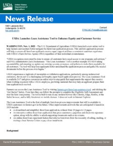 USDA Launches Loan Assistance Tool | Purdue University Vegetable Crops ...