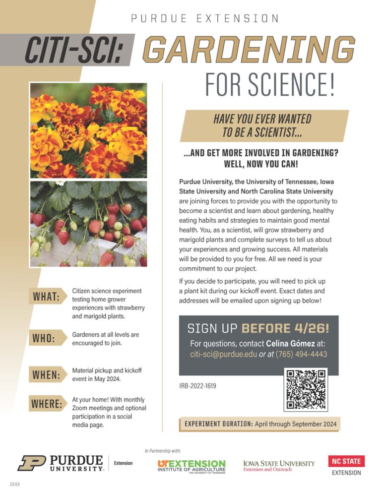 Gardening for Science | Purdue University Vegetable Crops Hotline