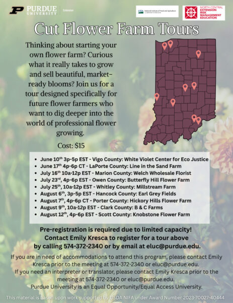Purdue Extension Launches Statewide Cut Flower Tour Series to Support ...