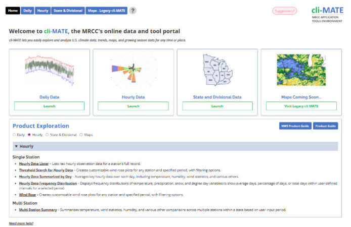 Explore The New Cli Mate Your Self Service Portal To U S Climate Data Maps And More Purdue